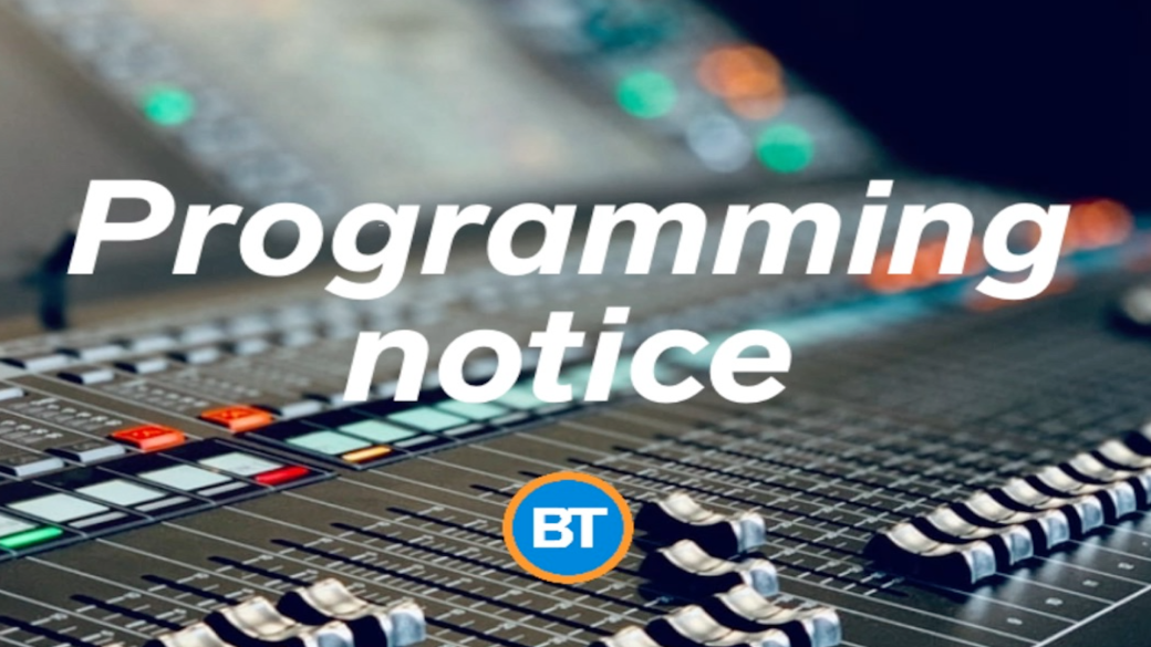 Programming Notice: BT’s Holiday Schedule – Breakfast Television